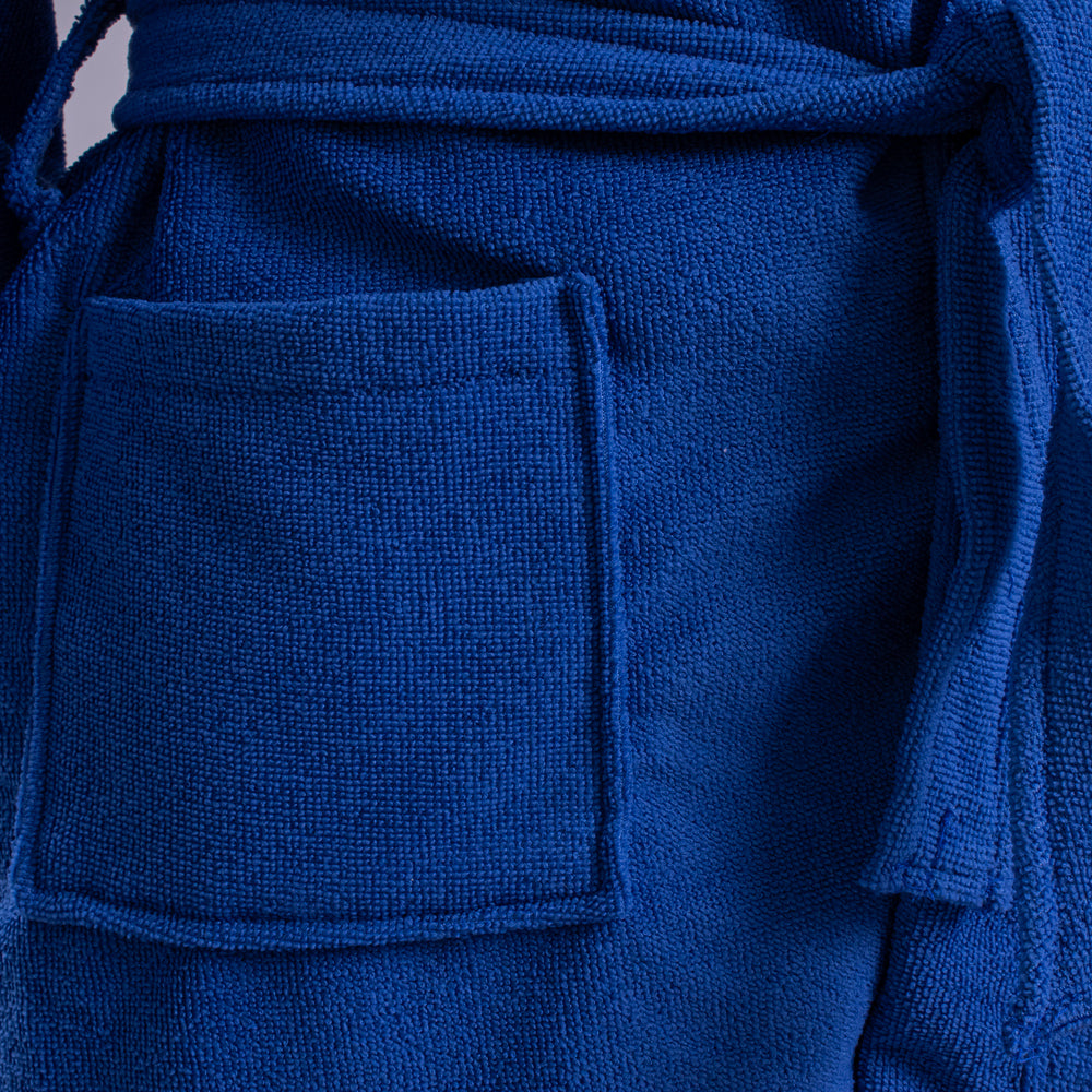 Bata de baño Microfibra Azul Rey – Blancos Damec