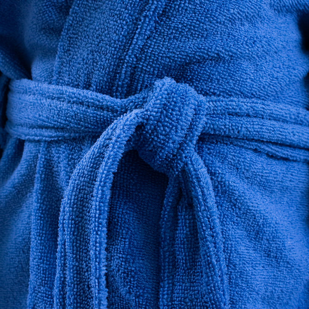 Bata de baño Microfibra Infantil Azul rey – Blancos Damec